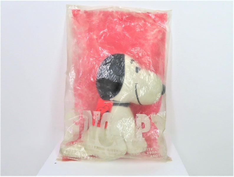 A Vintage 1960s - Early 70s Faux Suede Snoopy Toy in Original Unopened ...