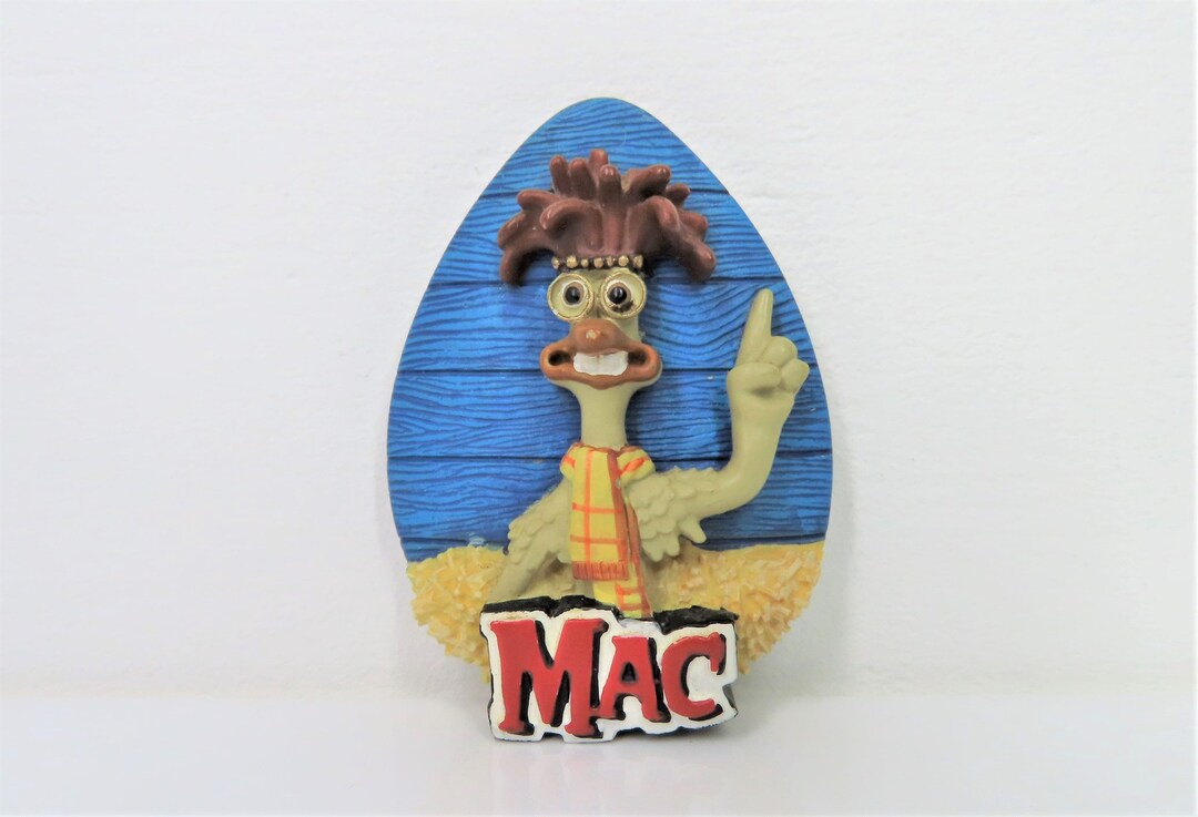 A Vintage 1990s Chicken Run Mac the Brains 3d Resin Fridge - Etsy