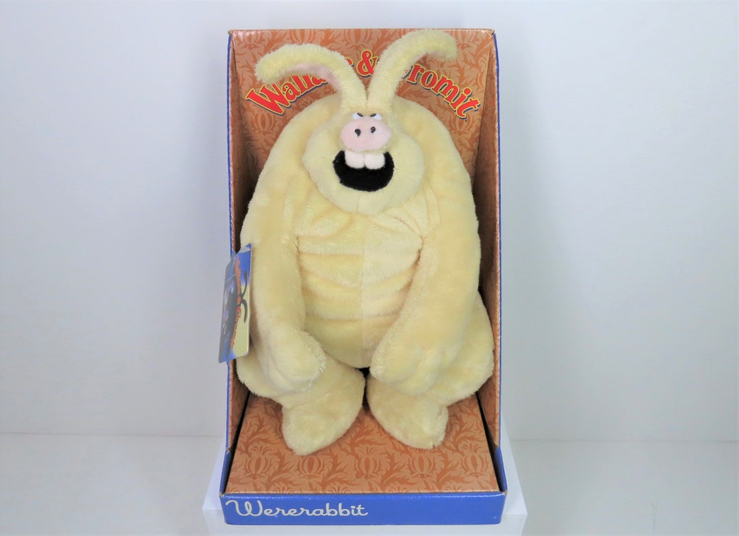 A Vintage Curse of the Were Rabbit Soft Toy Plush in Original Box With ...