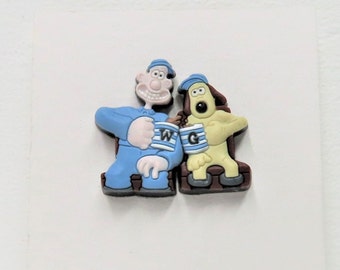 Wallace and Gromit Pin Badge - Etsy