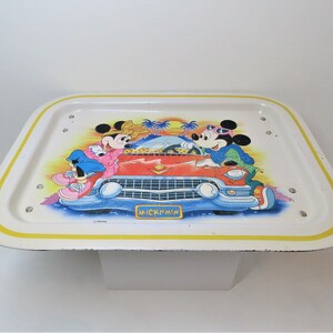 Vintage 1980s Mickey Mouse and Minnie Mouse Metal Tray - Etsy