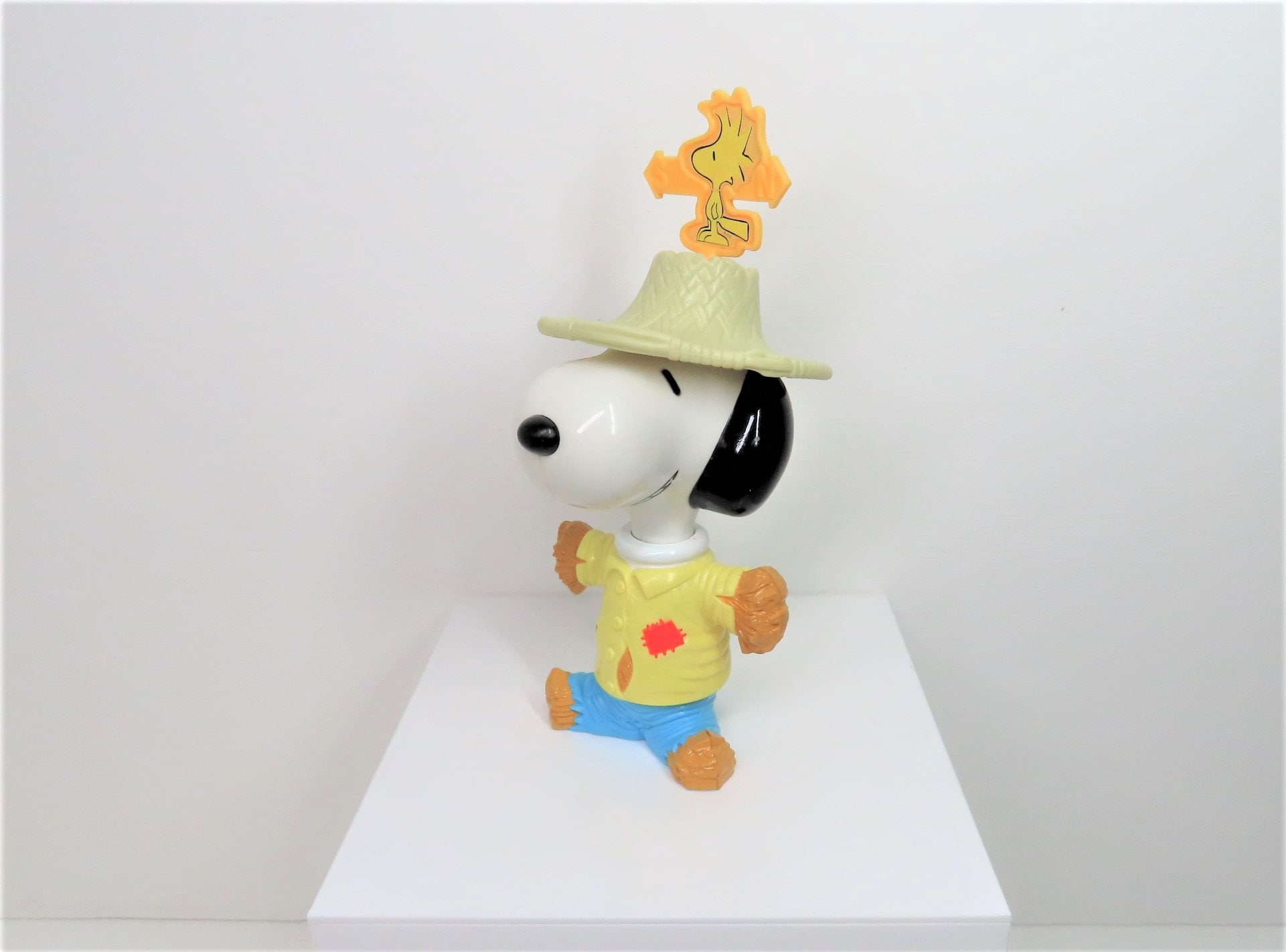 A Vintage 2000 Snoopy Scarecrow Plastic Toy Figure. - Etsy