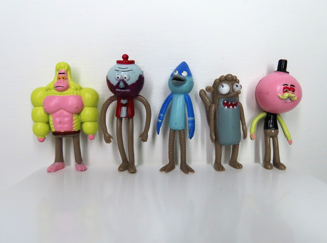 The Regular Show Toy Figures Set of Five. - Etsy