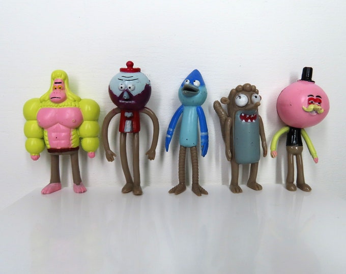 The Regular Show Toy Figures Set of Five. - Etsy