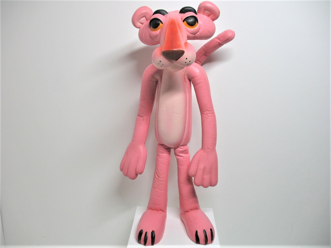 A Vintage 1960s Extra Large Pink Panther Bendy Foam Figure - Etsy