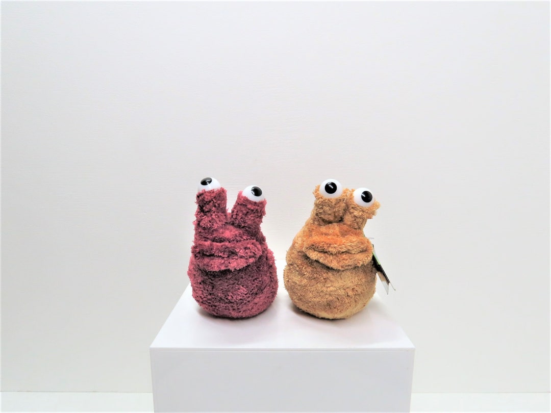 Vintage Gary and Nigel Slug Plushies, Aardmann, Nick Park Creations. - Etsy