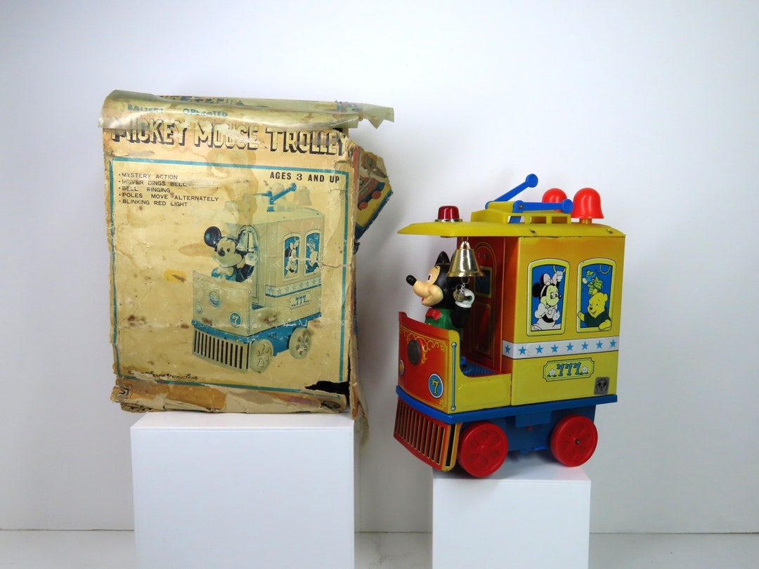 A Vintage 1970s Mickey Mouse Trolley, Tram, Train, Bus, Vehicle. Fully ...