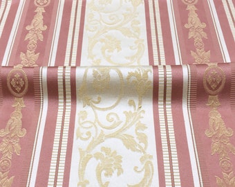 Pink Damask Fabric | Etsy