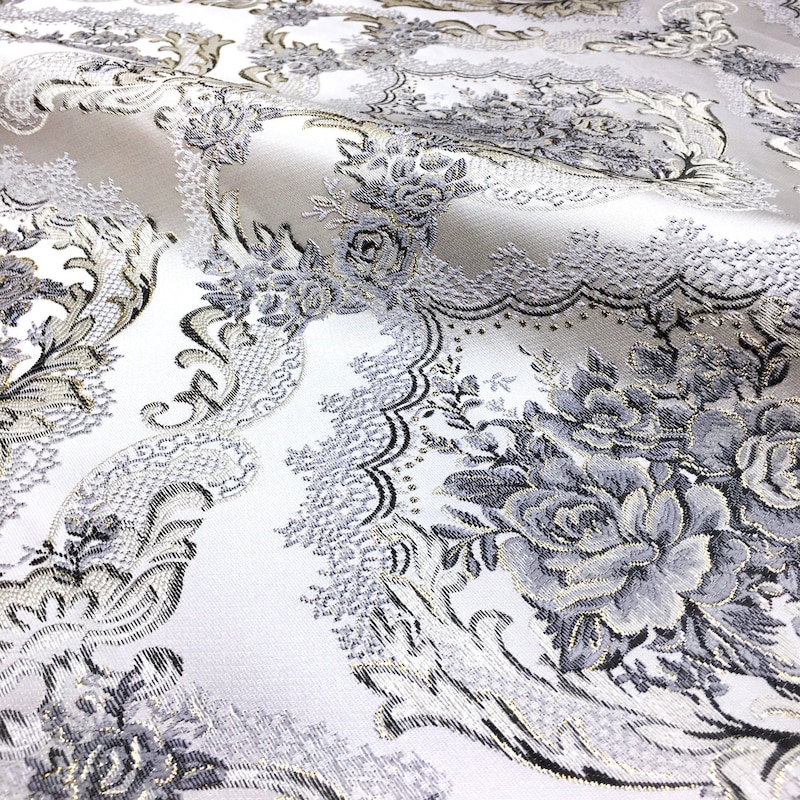 Gray Damask - Etsy