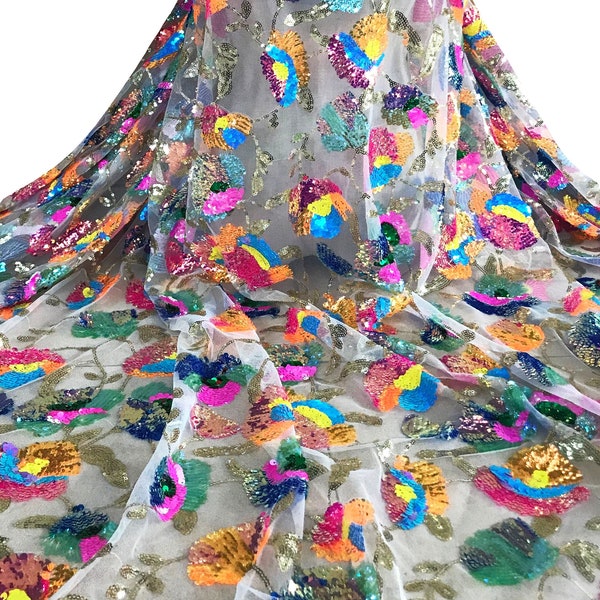 Sequin Mesh Fabric - Etsy