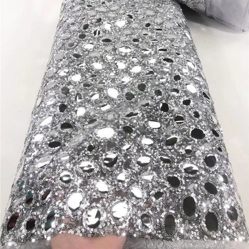 Silver Fabric - Etsy