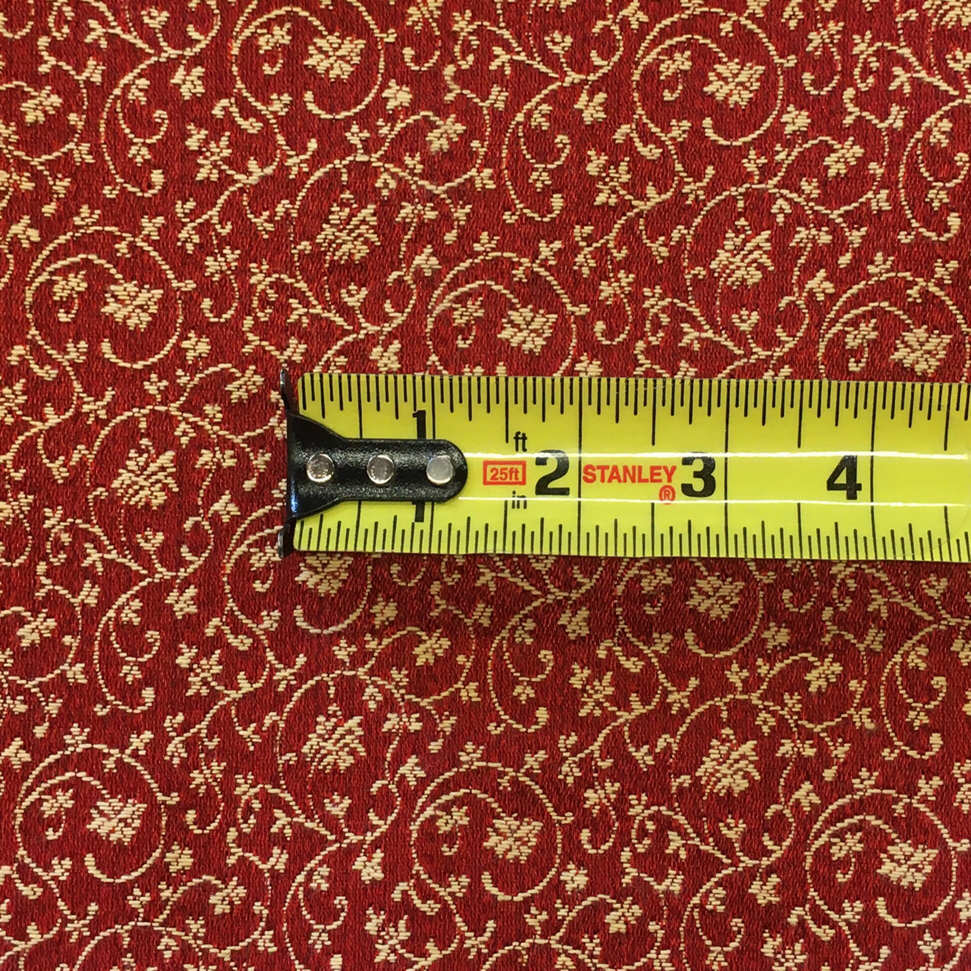 Red Gold Floral Pattern