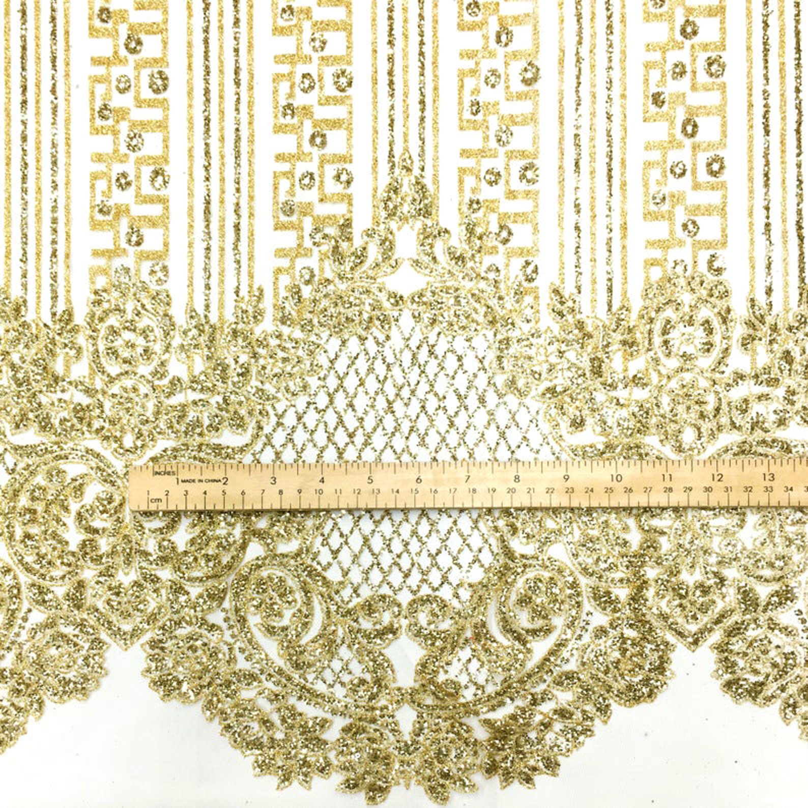 Charlotte METALLIC GOLD Geometric Glitter Mesh Tulle Mesh Lace - Etsy