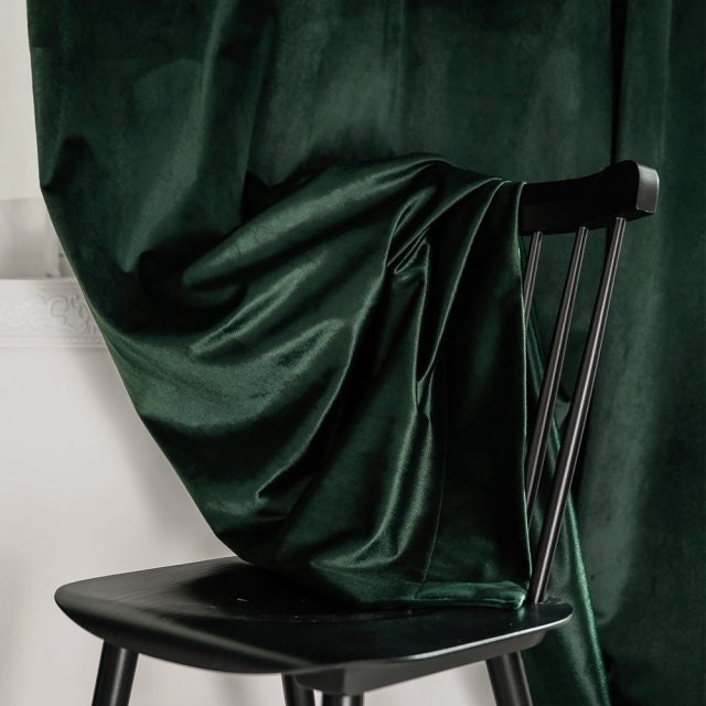 9 COLORS / Velvet Curtain Drapery Panel / Custom Made Window - Etsy