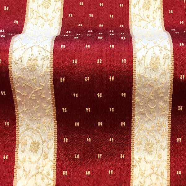 Red Gold Fabric - Etsy