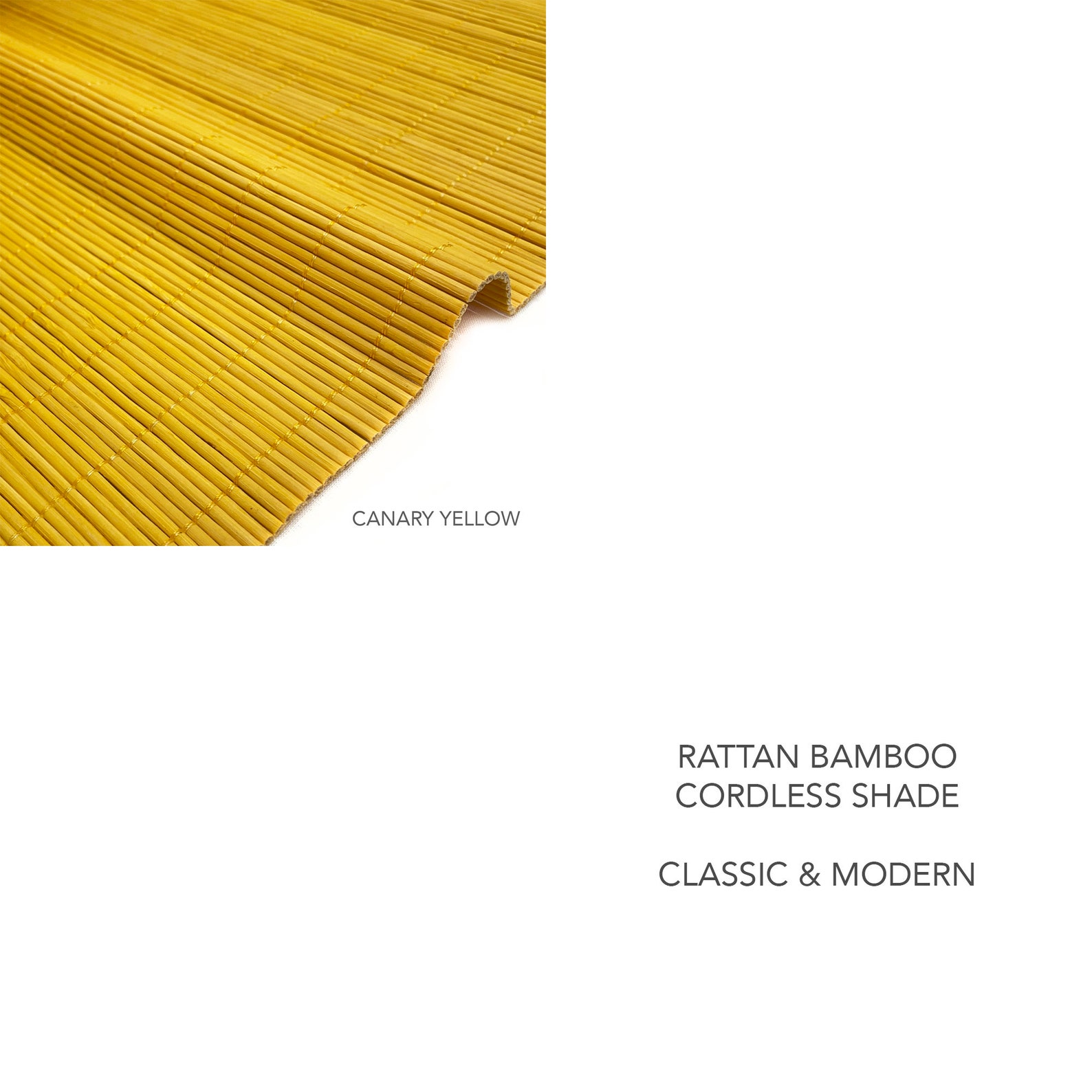 5 COLORS / Cordless Woven Wood Rattan Bamboo Roman Shade Blind ...