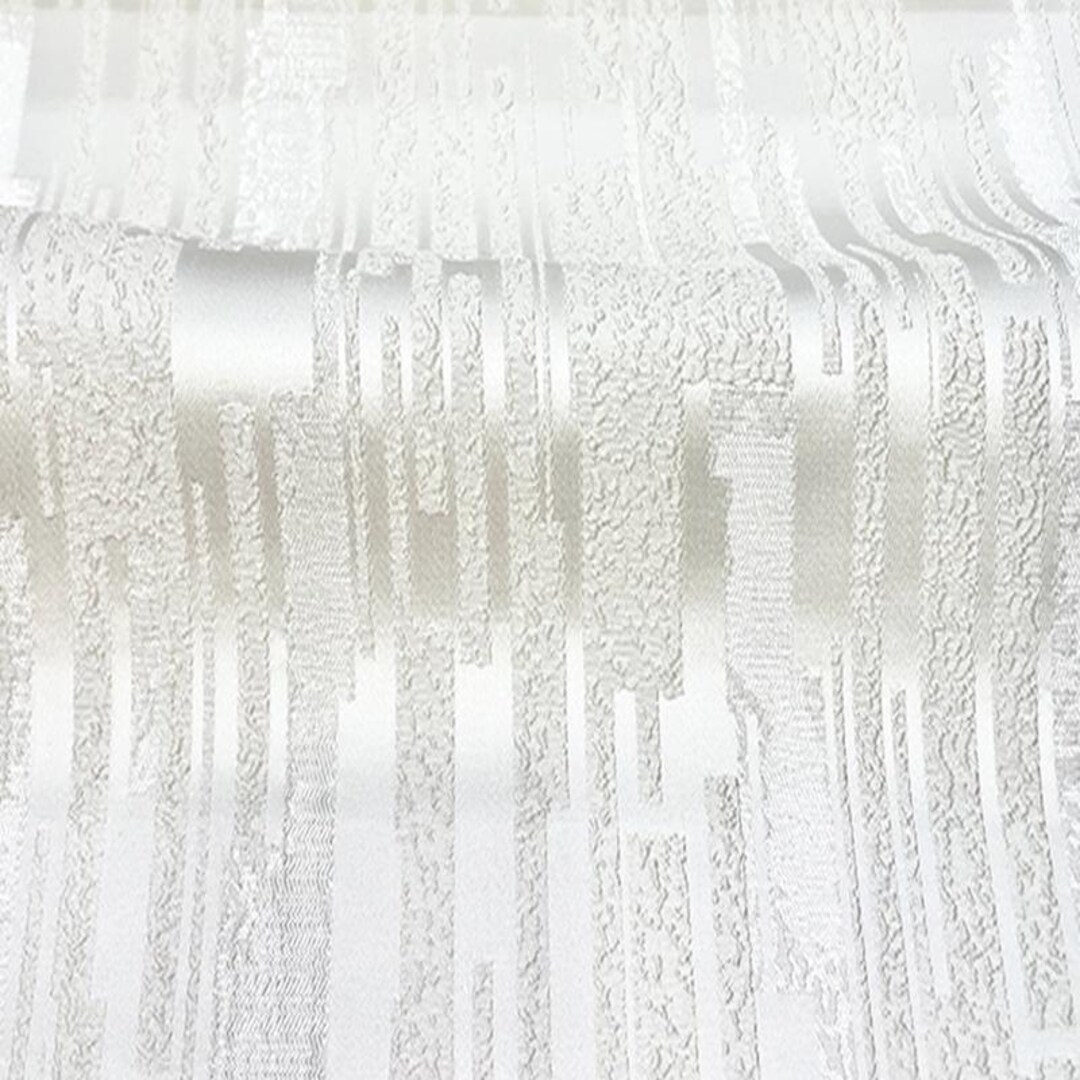 108" Wide TELA White Abstract Design Jacquard Fabric / Sold by the Yard ...