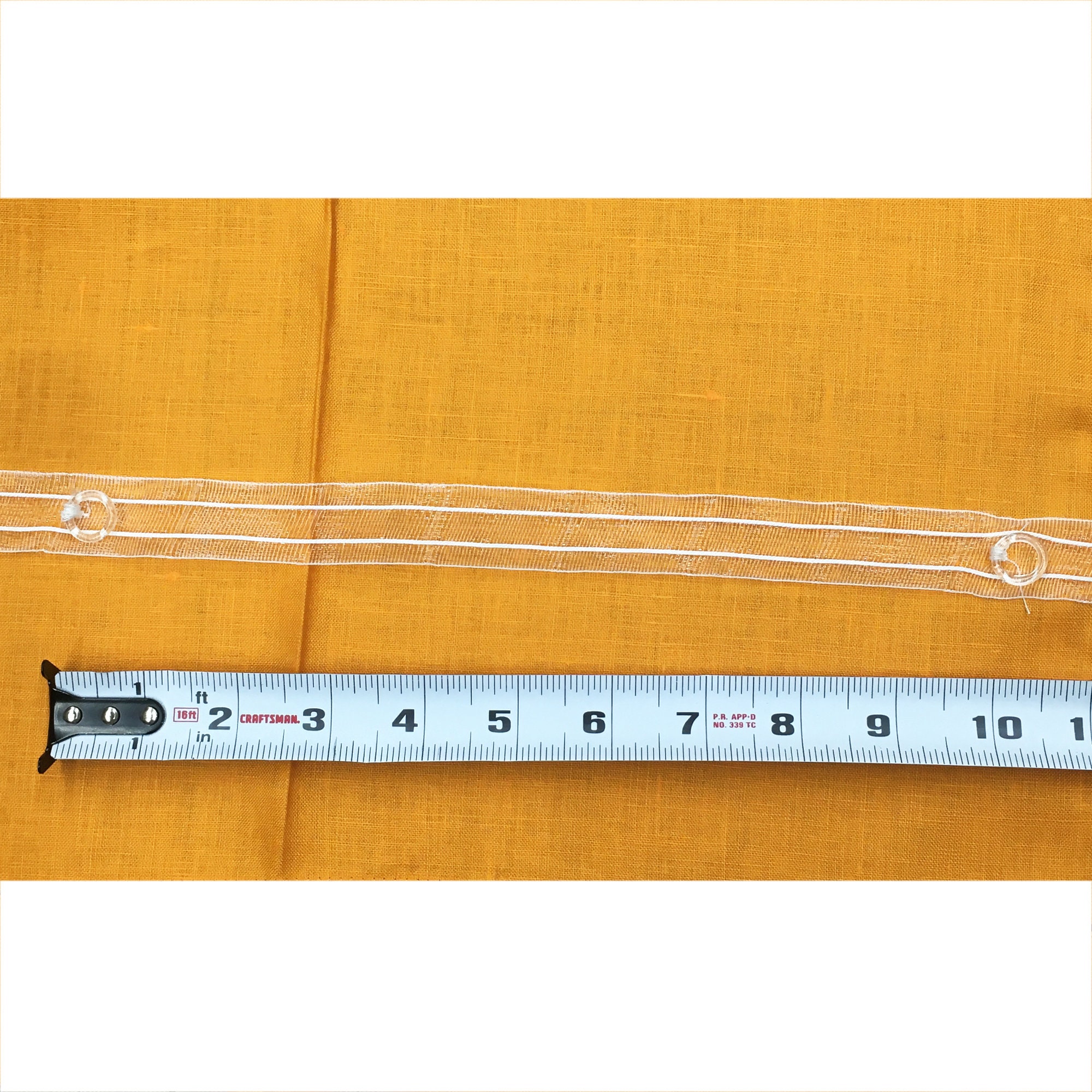10 YARDS / 7/8 Austrian Roman Shade Translucent Clear - Etsy