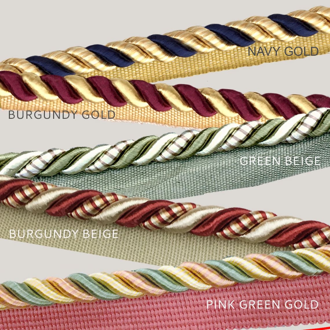 5 YARDS / 3/8 Twisted Cord 3 Ply Cord Trim Piping - Etsy