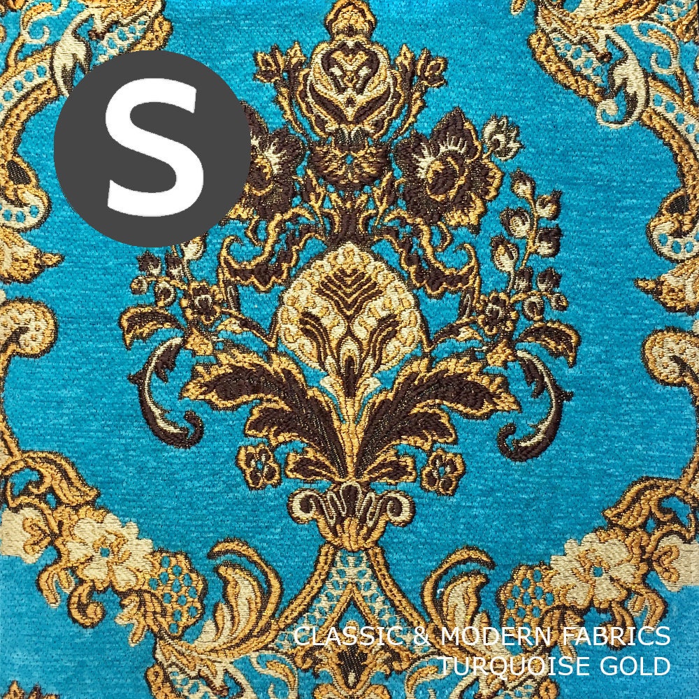 SAMPLE SWATCH - Alexander Classic Luxury Damask Chenille Brocade ...