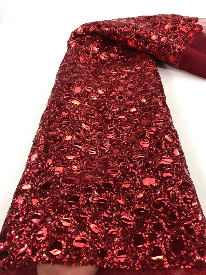 5 YARDS / 5 COLORS / Leonor Metallic Silver Gold Beaded Mesh Ground ...