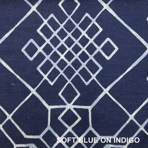 5 COLORS / Linen Cotton Geometric Print , 290gsm / Drapery, Curtain ...