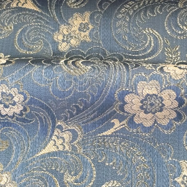 Blue Drapery Fabric - Etsy