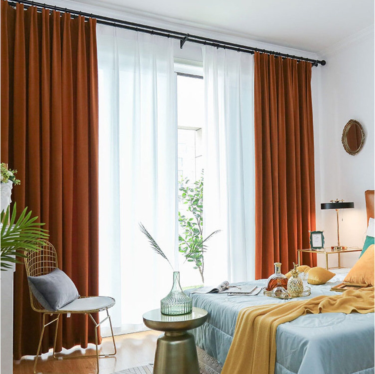 9 COLORS / Velvet Curtain Drapery Panel / Custom Made Window - Etsy
