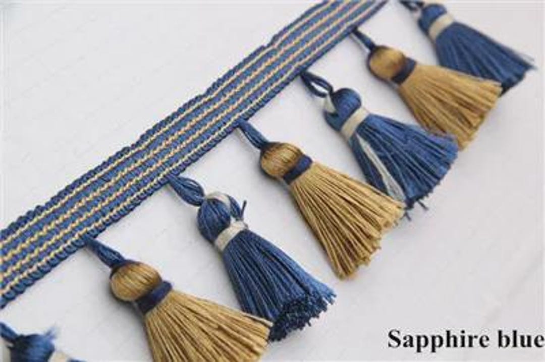12 Yards / 8 Colors / ENZO Beaded Ball Tassel Fringe Trim - Etsy