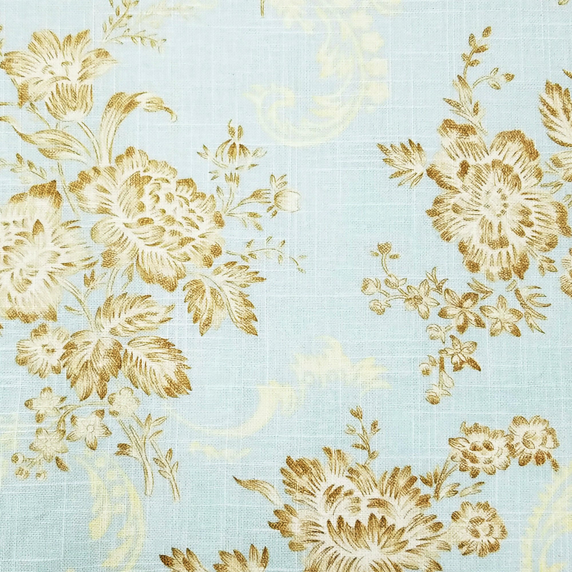 4 COLORS / Classic Floral Linen Cotton Print 290gsm / - Etsy