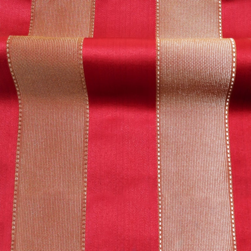Red Gold Fabric - Etsy