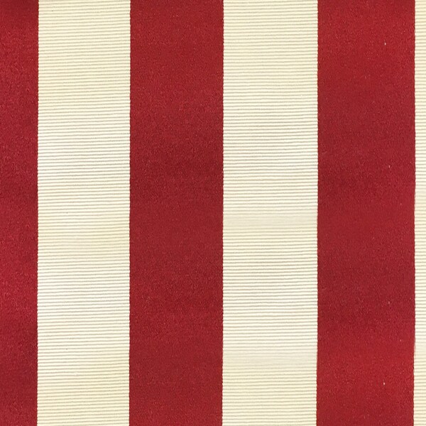 Red Striped Fabric - Etsy