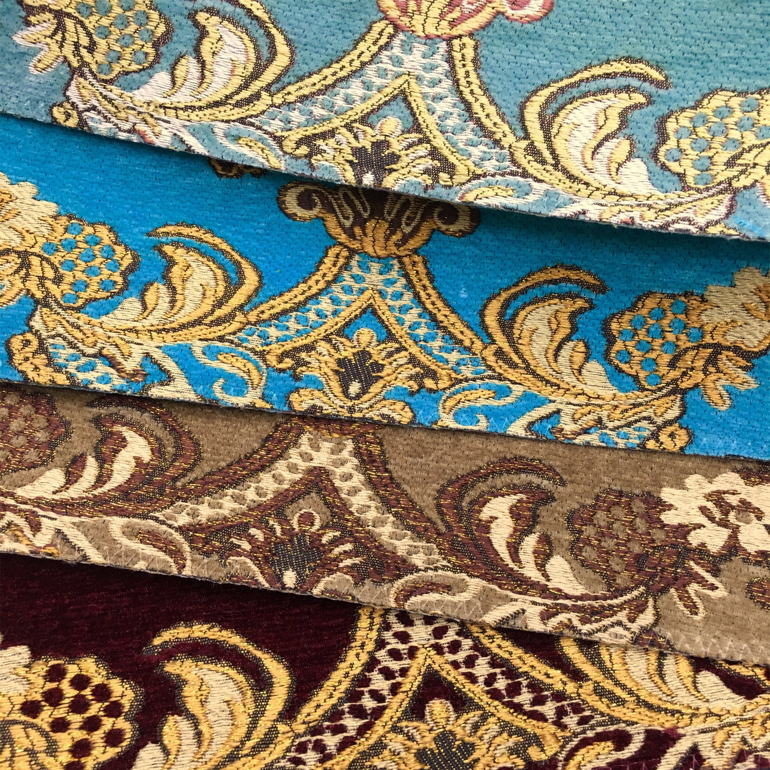 SAMPLE SWATCH - Alexander Classic Luxury Damask Chenille Brocade ...