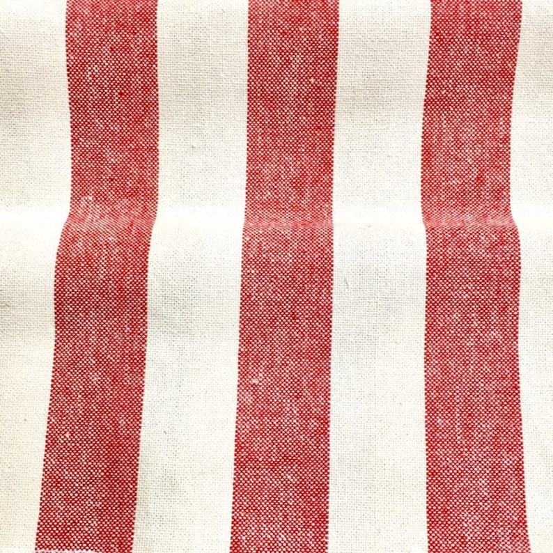 Waterford Pure 100% 1 Inch Stripe Cotton 280 Gsm / Red Stripe - Etsy