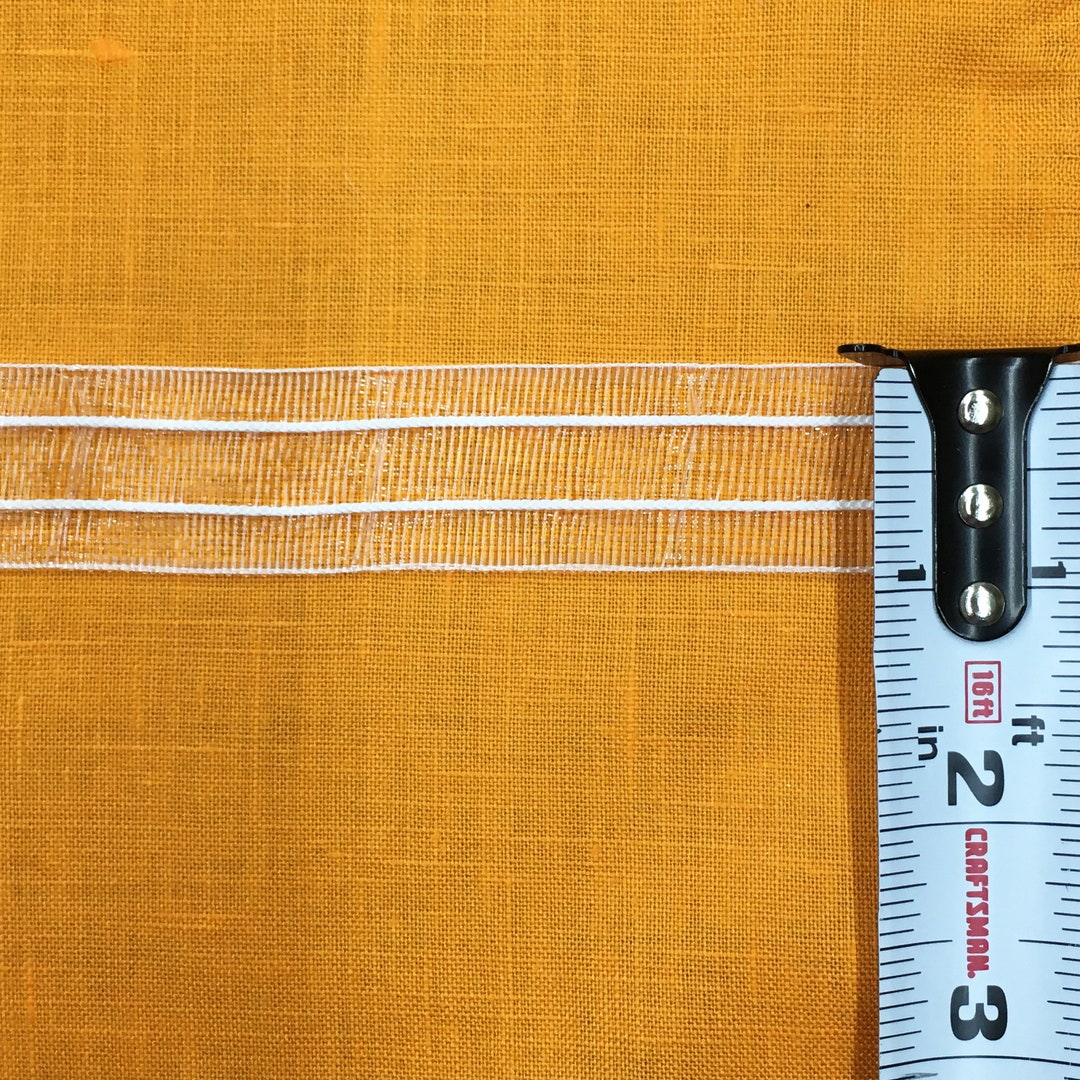 10 YARDS / 7/8" Austrian Roman Shade Translucent Clear Sewing Tape NO ...