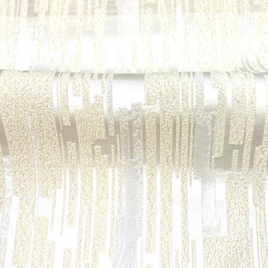 108" Wide TELA Ivory Abstract Design Jacquard Fabric / Sold by the Yard ...