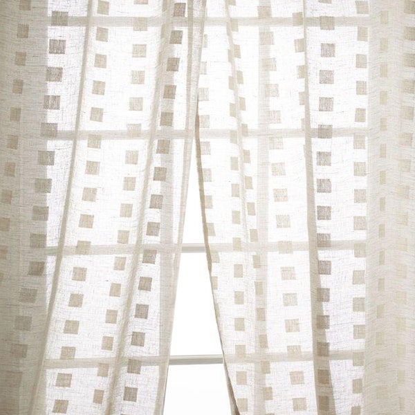 Linen Drapery Panels - Etsy