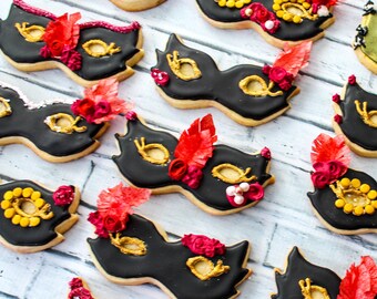 Masquerade cookies | Etsy