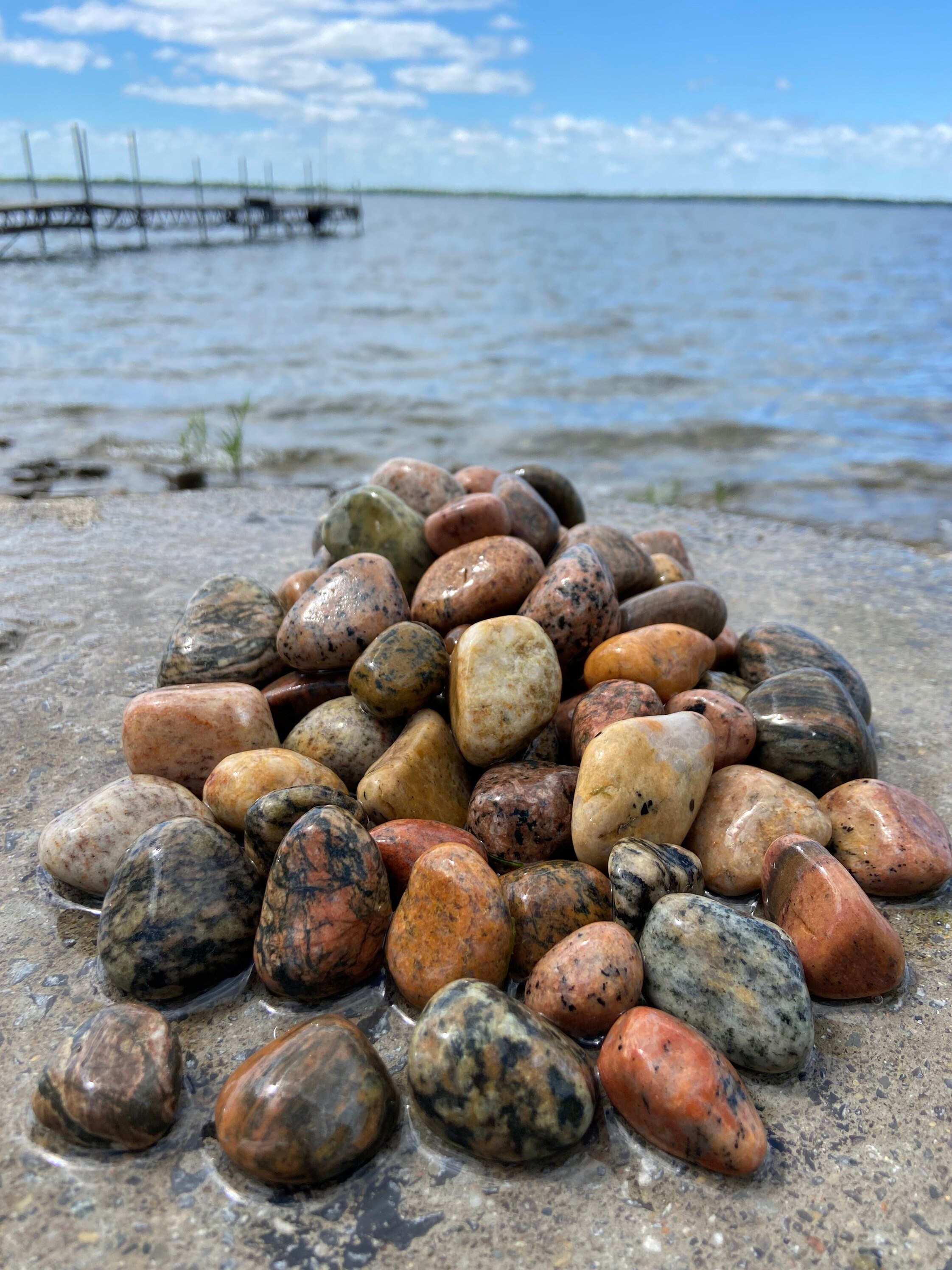 4+ Lbs Natural Beach Stones River Rock (med/ Large) for Terrariums ...