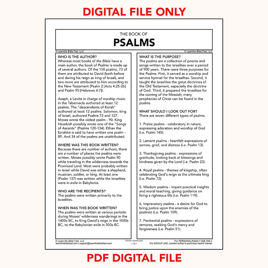 Bible Book Summaries Overview of All 66 Books Bible Study Guide Bible ...