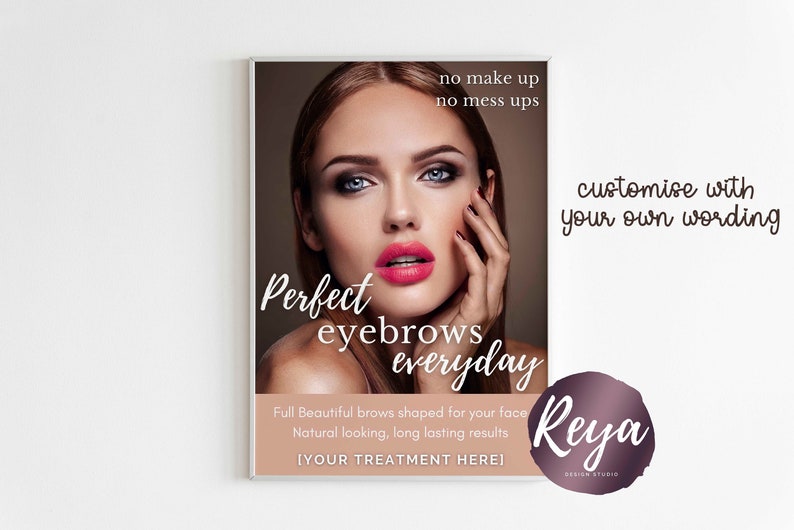 Microblading + Ombre Brows Poster SMPU Microblade Printed - A5 A4 A3 A2 ...