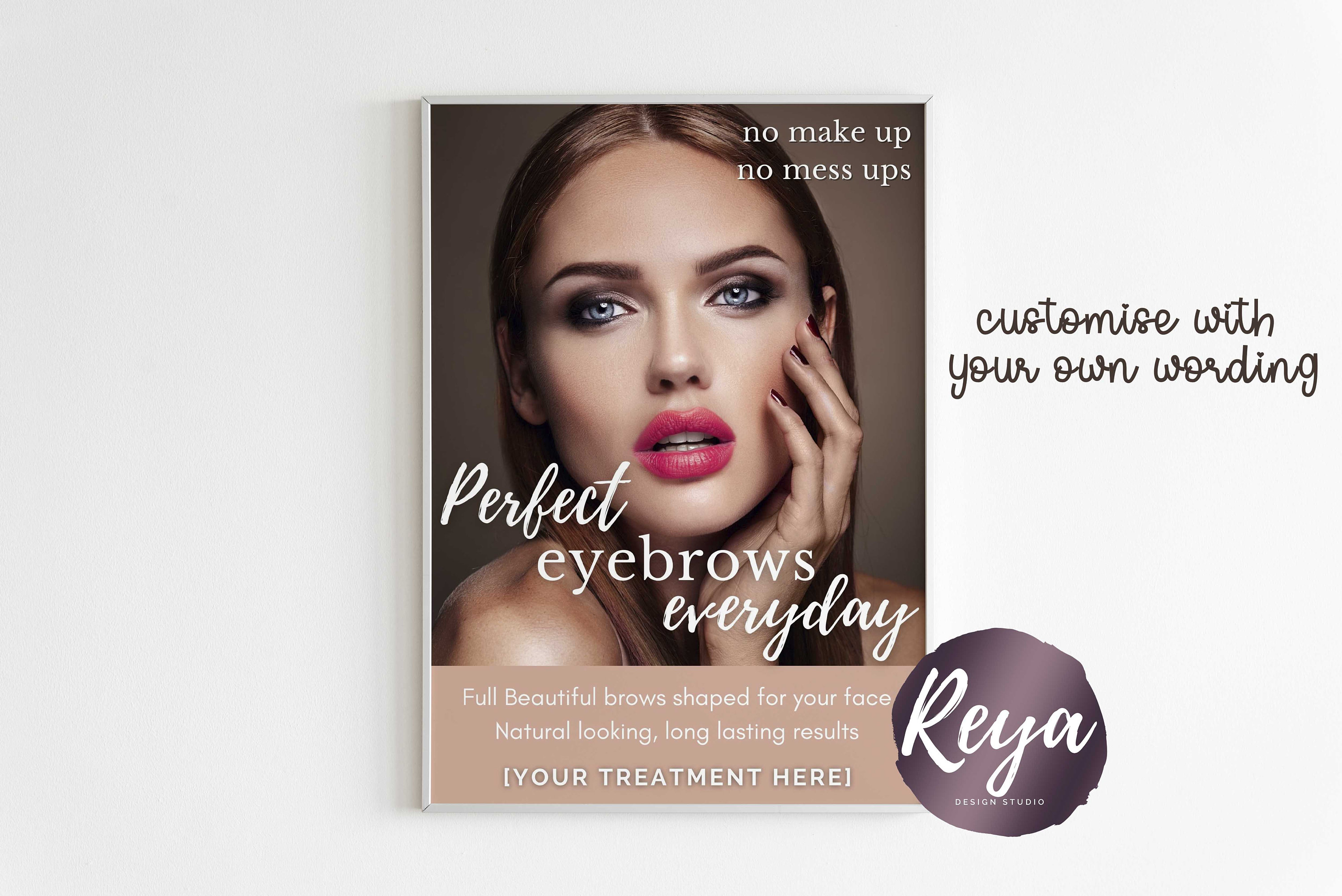 Microblading + Ombre Brows Poster SMPU Microblade Printed - A5 A4 A3 A2 ...