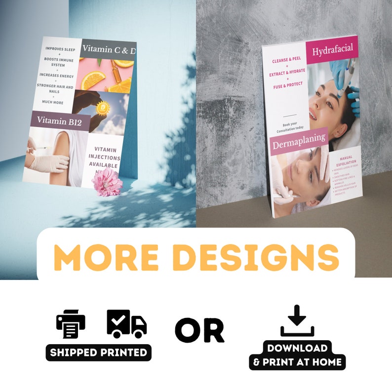 Vitamin Injections Poster PRINTED- A4 A3 A2 A1 A0 Print - Flyer ...