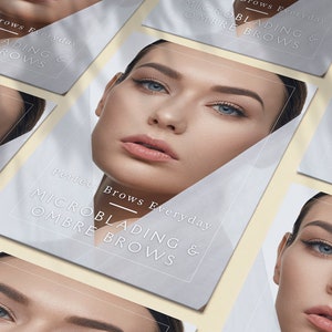 Microblading + Ombre Brows Poster SMPU Microblade Printed - A5 A4 A3 A2 ...