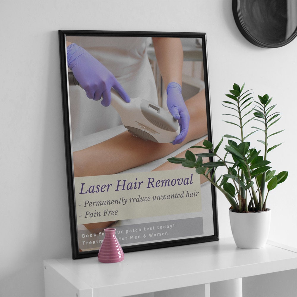 Laser Hair Removal IPL Poster - Instant Download Pack - PDF & JPEG ...