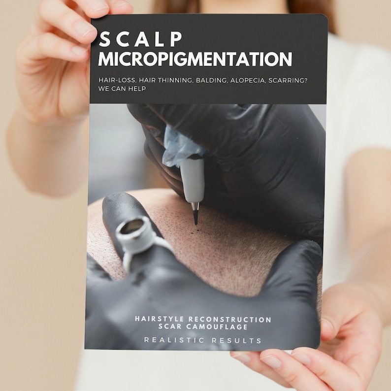 Scalp Micropigmentation Poster DOWNLOAD PDF JPEG - Scar Camouflage ...