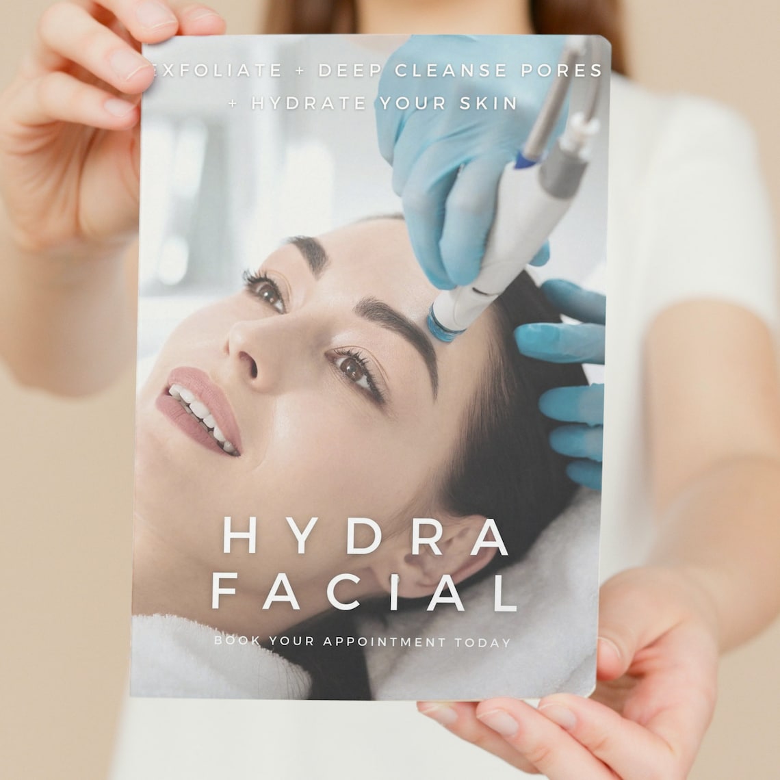 Hydrafacial Poster DOWNLOAD PDF JPEG Beauty Salon Flyer Advertising ...