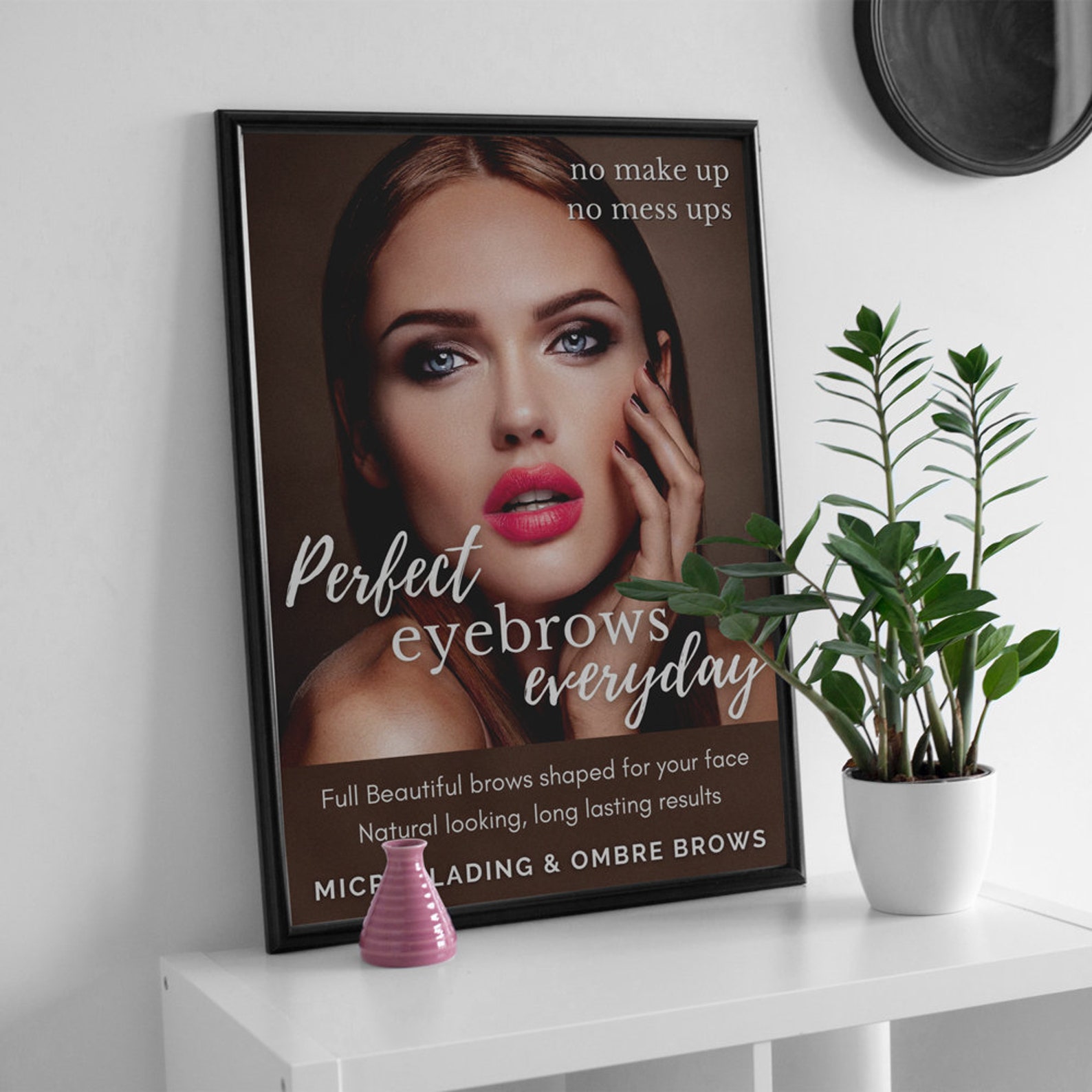 Microblading + Ombre Brows Poster SMPU Microblade Printed - A5 A4 A3 A2 ...