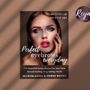 Microblading + Ombre Brows Poster SMPU Microblade Printed - A5 A4 A3 A2 ...