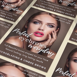 Microblading + Ombre Brows Poster SMPU Microblade Printed - A5 A4 A3 A2 ...